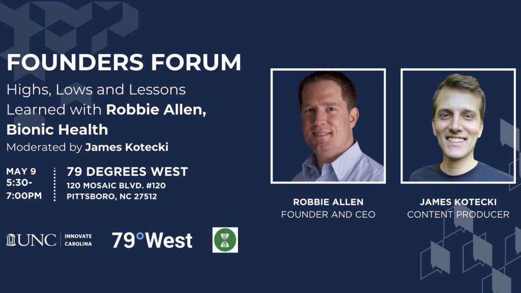 Founders Forum: Robbie Allen, Bionic Health - MOSAIC at Chatham Park
